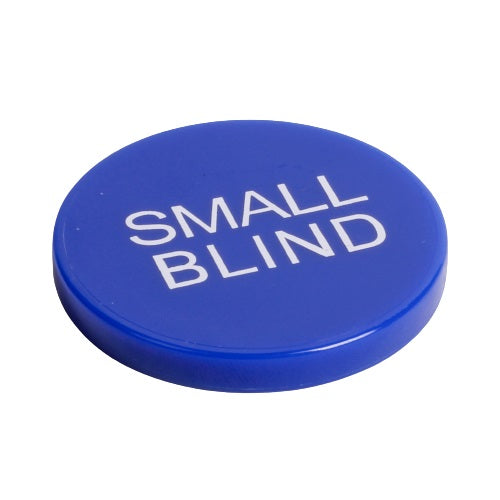 Blue Acrylic Casino Quality Small Blind Button with Large Black SMALL ...