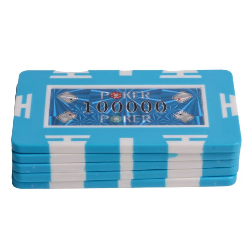 Plastic Chip Plaques | 100,000 Value | Pack of 5 – GetPokerGear.com