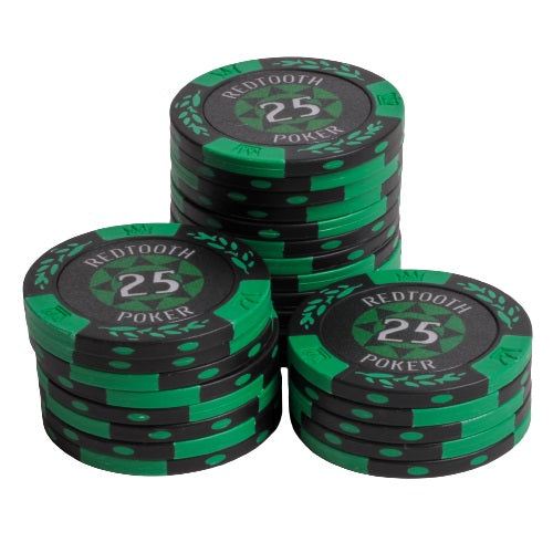 Redtooth Poker 14g Poker Chip Roll | 25 Value – GetPokerGear.com